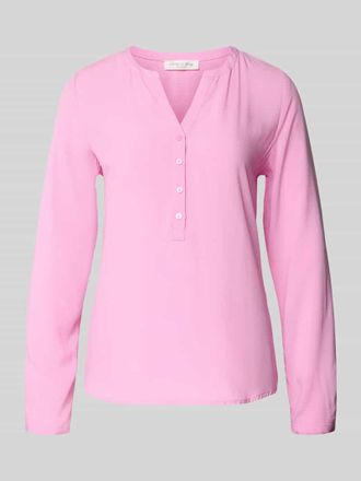 Christian Berg Regular Fit Bluse aus reiner Viskose mit Tunika-Ausschnitt