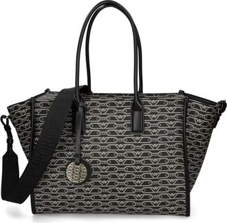 Emporio Armani Shopper - Tote M Monogram Pvc - Gr. unisize - in Schwarz - für Damen