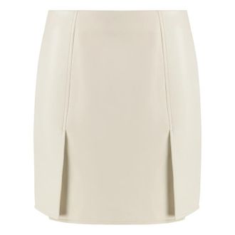Tod's Leder-Minirock - - Skirts - Damen - Wei&szlig; - S