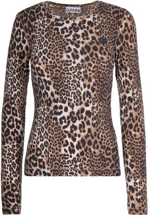 Ganni Femme, Tops, Brun, Taille: 40 FR Blouses