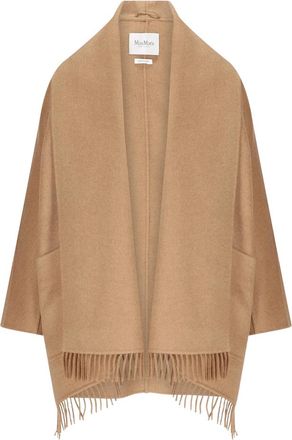 Max Mara Fringed Long-sleeve Coat