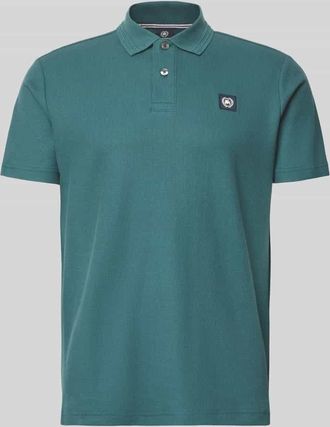 Lerros Regular Fit Poloshirt mit Label-Detail und Knopfleiste