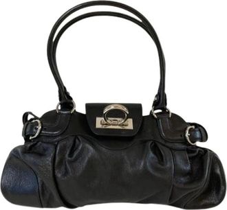 Ferragamo Sac Pre-owned au-21 - Femme - Pre-owned - Noir - Taille: ONE Size