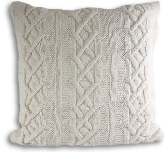 Riva Paoletti ARAN C/CASE 55X55 CREAM, baumwolle, Sahne, 55x55cm