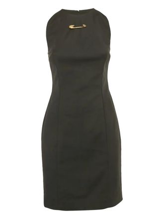 Versus robe courte &agrave; d&eacute;tail d&eacute;pingle - Noir