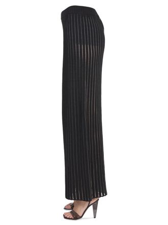Fabiana Filippi Wide Leg Cotton-Nylon Trousers - Black