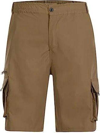 Generic Short cargo d&eacute;contract&eacute; multi-poches pour homme - Pantalon d&eacute;contract&eacute; pour lext&eacute;rieur - Short dentra&icirc;nement pour homme, kaki, XXL
