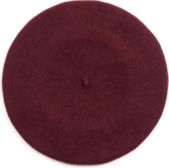 Maison Margiela béret à logo cousu - Rouge