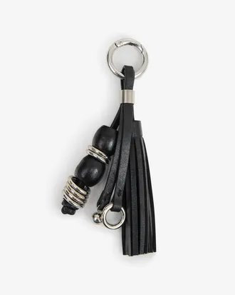 Isabel Marant Porte-cl&eacute;s Charms En Cuir - Femme - Noir Et Argent&eacute; - - Isabel Marant