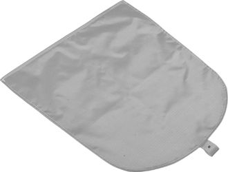 Cabilock Wc Deckelbezug 51X46X02cm Universell Passend Dicke Staubschutz Toilettenabdeckung mit Hochklappbarem Design Grau f&uuml;r Badezimmer und Campingtoilette