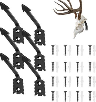 Generic Wandmontage-Rack - Spielhandhabung, Troph&auml;enhalterungen | Dekorative Sch&auml;delhalterungen, Hirschkopfhalter aus Edelstahl, 3,9 Zoll Rack f&uuml;r Sportzubeh&ouml;