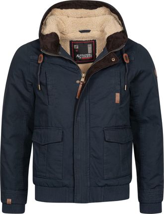 Alessandro Salvarini Winterjacke ALESSANDRO SALVARINI ASRigio, Herren, Gr. XXXL (58), blau (navy), Obermaterial: 100% Baumwolle. Innenseite: 100% Polyester, Jacken Winterj