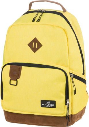 Walker Lifestyle Rucksack Pure Eco Laptop-Fach, R&uuml;cken-Polsterung, gerollter Rei&szlig;verschluss-&Ouml;ffnung, Tragegriff, wasserabweisend, Backpack f&uuml;r Schule, Uni, B