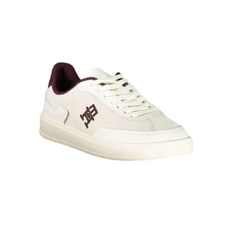 Tommy Hilfiger Perforated Leather Sneaker - Beige