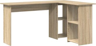 vidaXL Vidaxl - Schreibtisch Sonoma Eiche 142 x 102 x 73 cm Holzwerkstoff
