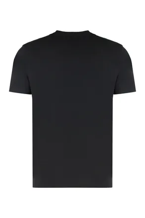 Paul & Shark Mens Cotton Jersey T-Shirt With Logo Black T-Shirts And Polos