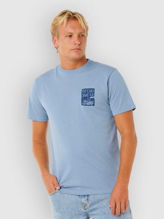 Rip Curl Keep On Trucking T-Shirt faded denim