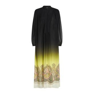 Etro Seidenkleid mit Farbverlauf und Paisley-Print - - Dresses - Damen - Mehrfarbig - 2XS