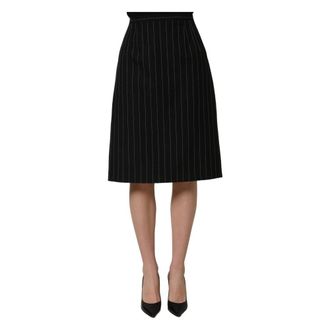 Dolce & Gabbana Bleistiftrock mit hoher Taille - - Skirts - Damen - Schwarzk - XL