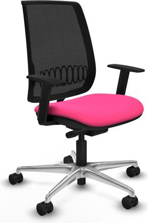 Piqueras y Crespo Alares Schreibtischstuhl mit 1D-Armen, h&ouml;henverstellbare Lendenwirbelst&uuml;tze, ausgestattet mit Syncro/Traslack und eingespritztem Schaum. Mit Rollen vo