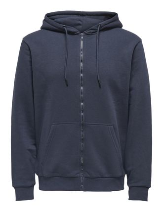 Only & Sons Herren Onsceres Zip THR. Hoodie Sweat Noos, Blue Nights, XXL EU