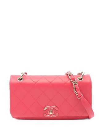 Chanel sac porté épaule Classic Flap - Rouge
