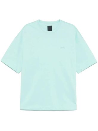 Juun.J t-shirt à logo brodé - Bleu