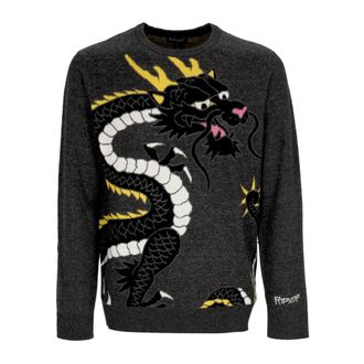 Ripndip Schwarzer Heather Strickpullover Herren - - Knitwear - Herren - Grau - L