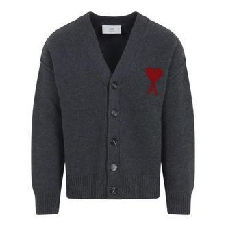 Ami Ami de Coeur Cardigan - - Knitwear - Herren - Grau - L