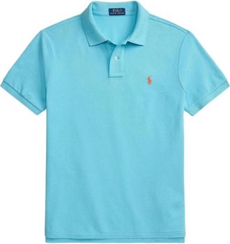 Polo Ralph Lauren Homme, Tops, Bleu, Taille: 2XL Polo en maille &agrave; manches courtes