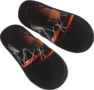 Generic Chaussons Basket-Ball Doux Chaussons Maison Portative Pantoufles Pour DIntérieur De Camping Outdoor L