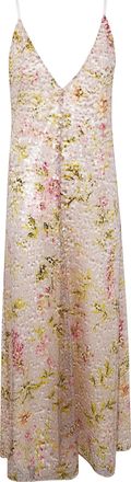 Alberta Ferretti Printed Sequins Long Dress
