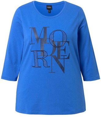 Ulla Popken T-Shirt Shirt Modern Classic Rundhals 3/4-Arm