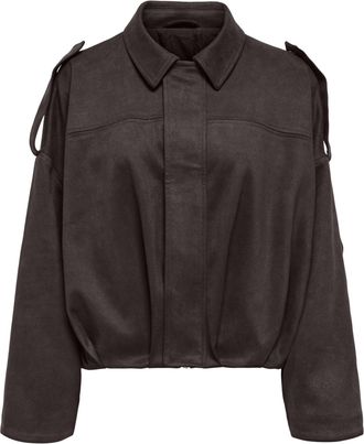 Only Onlmoon-Stina Faux Suede Bomber PNT Noos