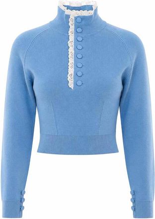 Chlo&eacute; Pull Col Rond - Bleu