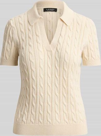 Lauren Ralph Lauren Regular Fit Poloshirt aus gewebtem Baumwoll-Mix