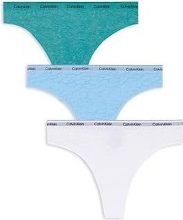 Calvin Klein Lot de 3 tangas en dentelle