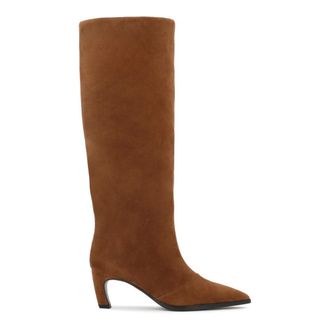 Kazar Femme, Chaussures, Brun, Taille: 41 EU Bottes en daim Kazar &agrave; talon bas