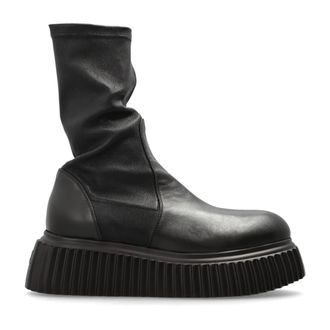 AGL Agl, Femme, Chaussures, Brun, Taille: 37 1/2 EU Bottes Chelsea Milagros &agrave; plateforme