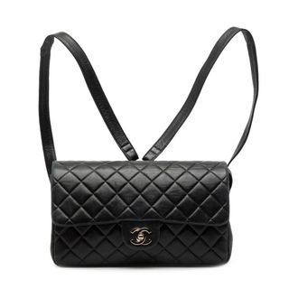 Chanel Pre-owned Sac &agrave; dos matelass&eacute; en cuir - Femme - Pre-owned - Noir - Taille: ONE Size