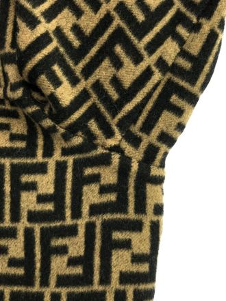 Fendi manteau à motif FF (années 2010) - Marron