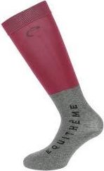 Equith&egrave;me Chaussettes de comp&eacute;tition x2 - Couleurs - Bordeaux, Pointure - 42-46
