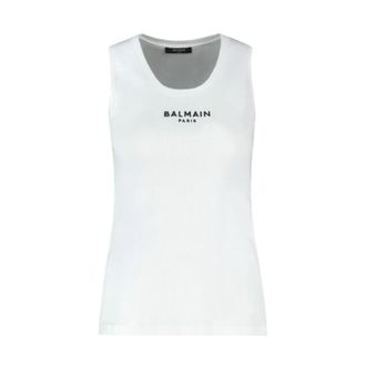 Balmain Paris Tank Top - - Tops - Damen - Wei&szlig; - L