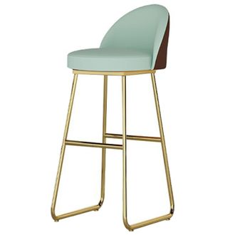 Generic Barhocker mit PU-Lederbezug, hohe Hocker mit R&uuml;ckenlehne und Metallbeinen, Fr&uuml;hst&uuml;cksst&uuml;hle f&uuml;r Bar, Theke, K&uuml;che und gewerbliche Nutzung