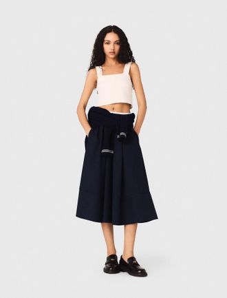 Maje Crop Top Aus Strick - Ecru - Maje