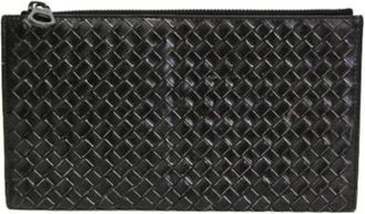 Bottega Veneta Pochette Intrecciato Pre-owned - Femme - Pre-owned - Noir - Taille: ONE Size
