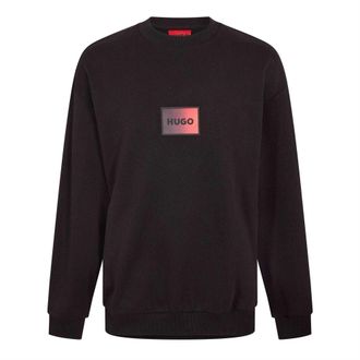 HUGO BOSS Hugo - Danotop Sweatshirt f&uuml;r Herren, gerippt (Schwarz)