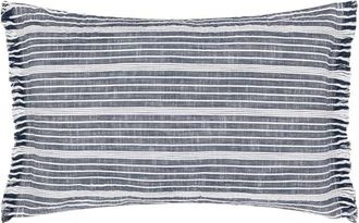 furn. Yard Tide Outdoor-Kissenbezug mit strukturierten Streifen - Marineblau - 40 x 60 cm