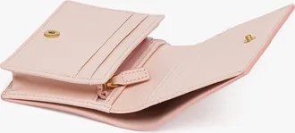 MCM Embossed Logo Leather Wallet - Pink