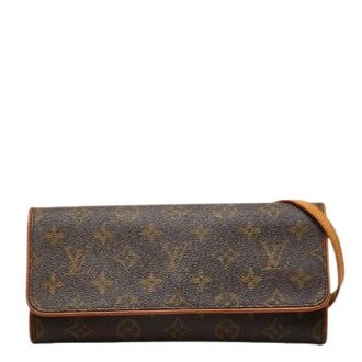 Louis Vuitton Pre-owned Pochette Twin GM Monogram Umh&auml;ngetasche - - Pre-owned - Damen - Braun - ONE SIZE